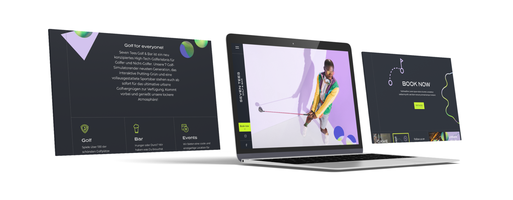 Seven Tees Indoor Golf Brand Design 2021 | BENCHMARK DESIGN